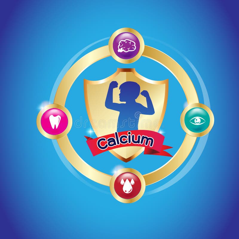 Kids Calcium Vitamin Vector Stock Illustrations – 272 Kids Calcium ...