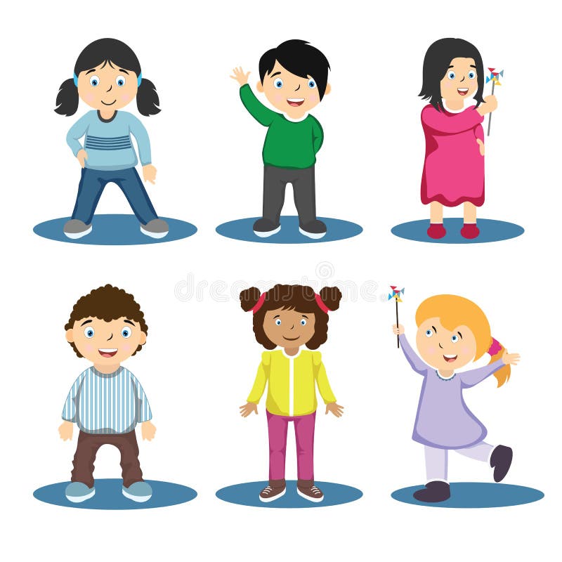Kids Cartoon Character Illustration - Vector Stock Vector ...