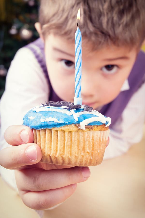 Kids Celebrating Birthday Party Stock Image - Image of close, smiling ...