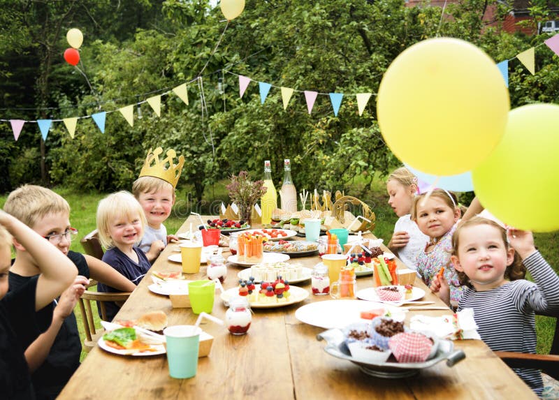Kids Celebration Party Happiness Concept Stock Image - Image of ...