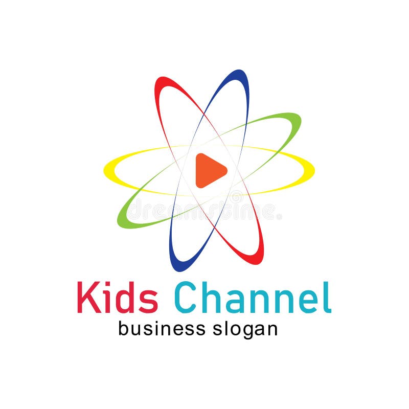Kids Channel Logo Icon Design Template. Vector Illustration Stock ...