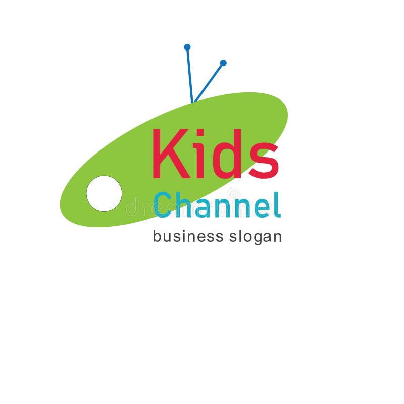 Kids Channel Logo Icon Design Template. Vector Illustration Stock ...