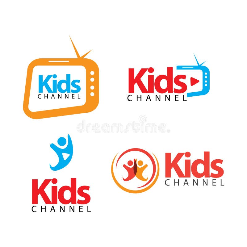 Kids Channel Logo Vector Template Design Illustration Stock Vector ...