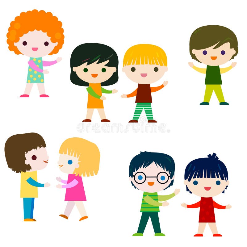 Kids character set stock vector. Illustration of design - 67948208