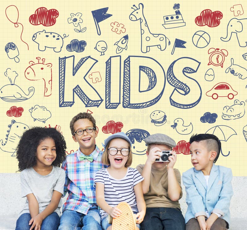 Kids Children Joy Happy Child Concept Stock Photo - Image of child ...