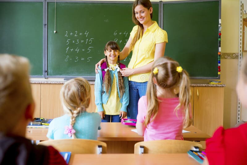 Kids in classroom stock photo. Image of classroom, portrait - 99622990