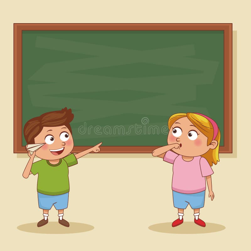 Kids in classroom stock vector. Illustration of preschooler - 108638862