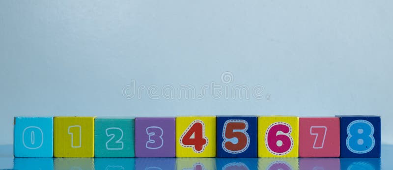Kids Colorful Cube Toys with the Numbers Stock Image - Image of leisure ...