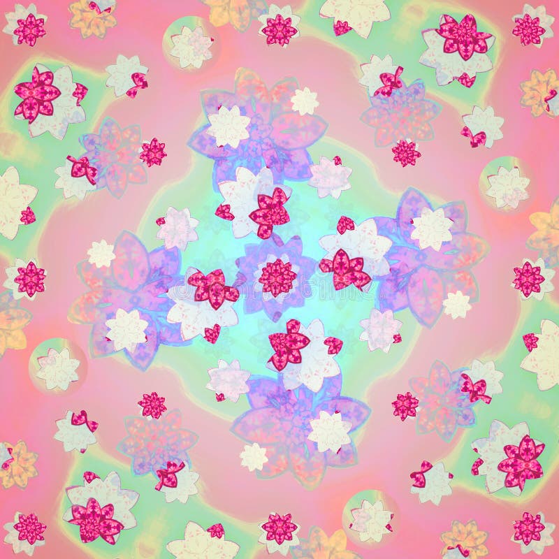 Kids Colorful Motif stock illustration. Illustration of artistic - 39258556