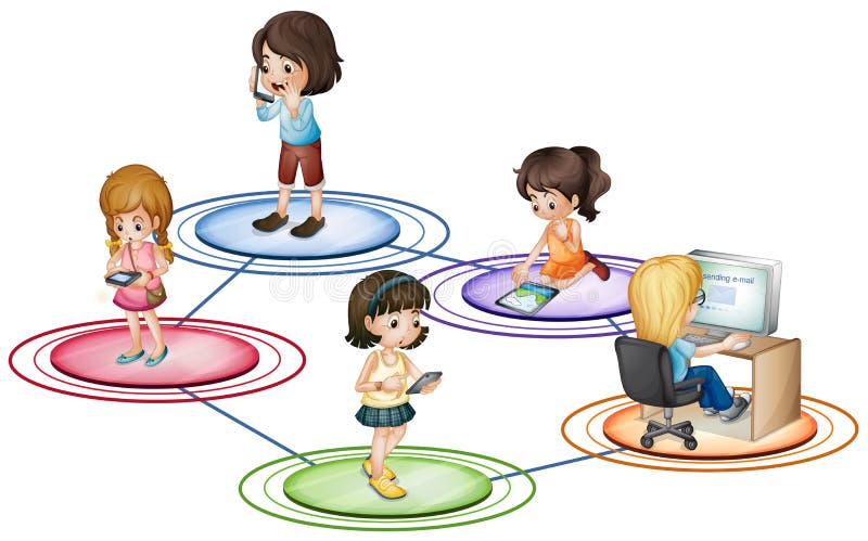 Communication Kids Stock Illustrations – 12,903 Communication Kids ...