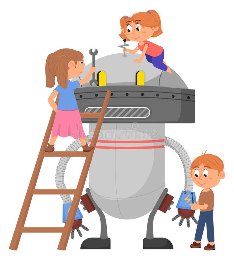 Kids Technology Stock Illustrations – 34,844 Kids Technology Stock ...