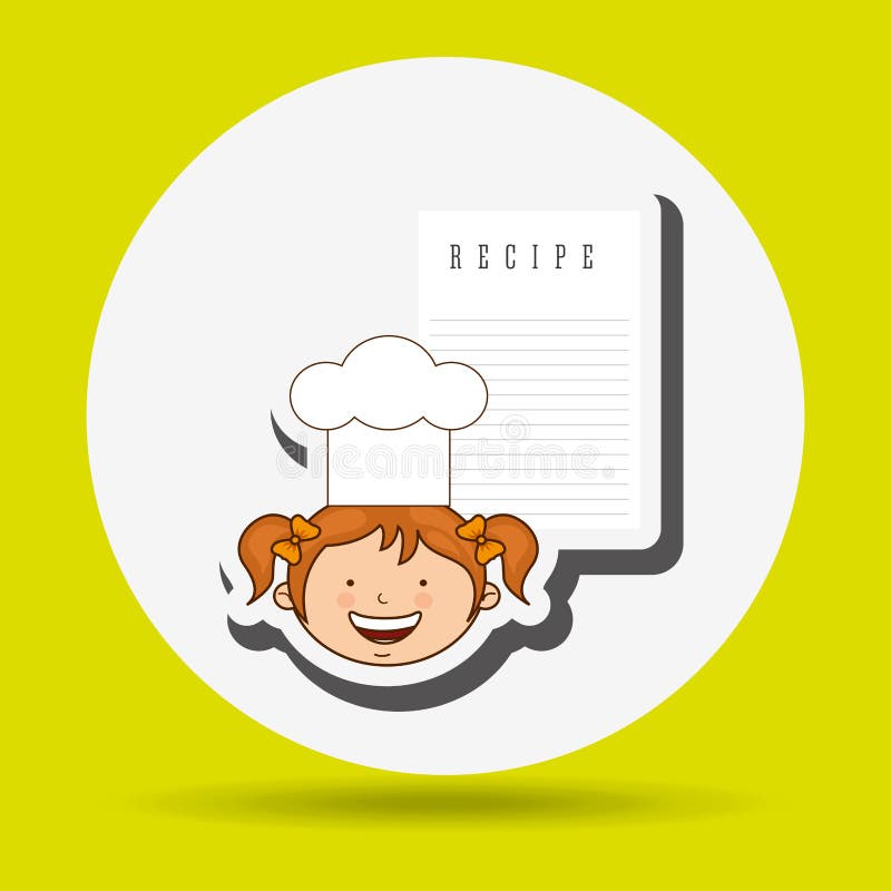 Kids cooking design stock illustration. Illustration of cute - 70499496