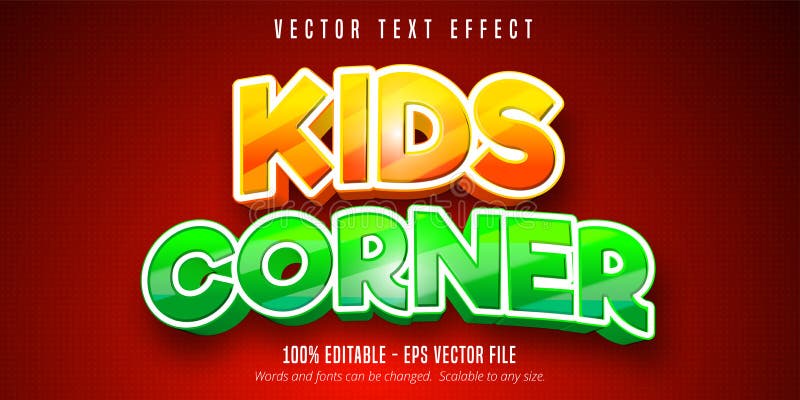 Kids Zone Text, 3d Kids Section Style Editable Text Effect Stock Vector ... Kids Zone Text, 3d Kids Section Style Editable Text Effect Stock Vector ...