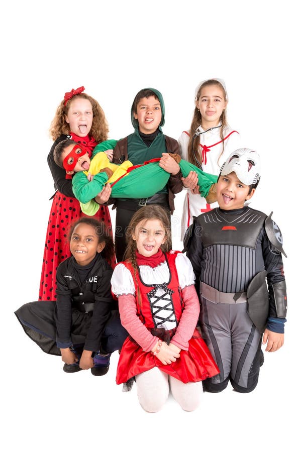 Kids in costumes stock image. Image of childhood, celebrate - 81139901