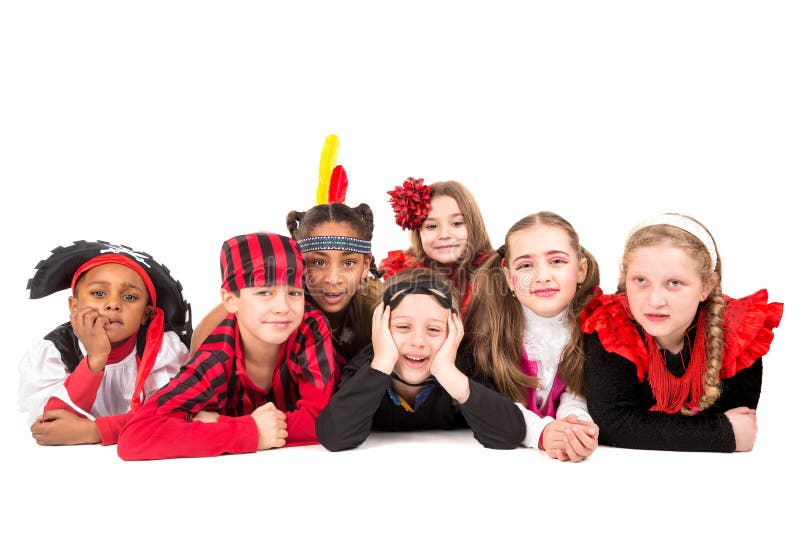 Kids in costumes stock photo. Image of kids, occasion - 78305716