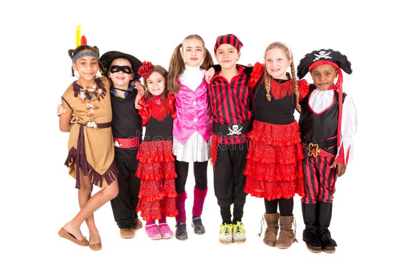 Kids in costumes stock photo. Image of boys, girls, male - 81157960