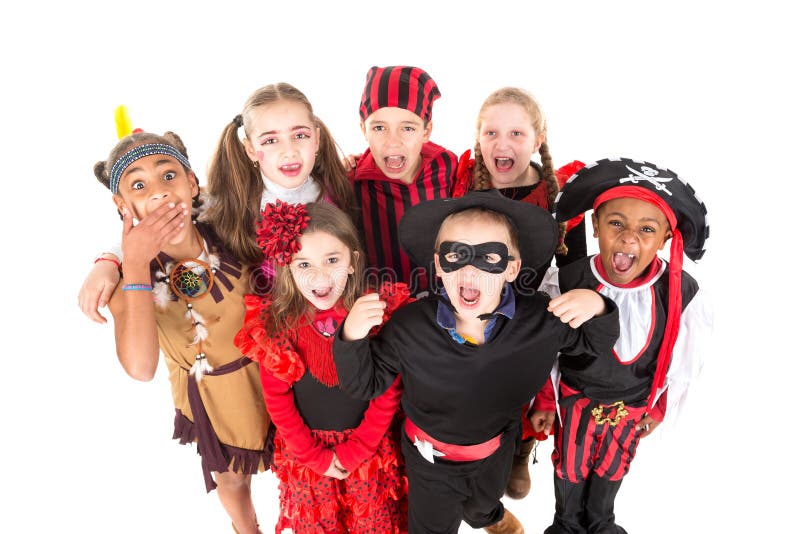 Kids in costumes stock photo. Image of male, childhood - 76184406