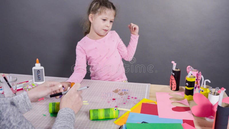 Kids craft project stock photo. Image of homemade, elearning - 253336948