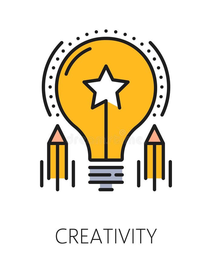 Kids Creativity Cognitive Ability Line Icon Stock Illustration ...