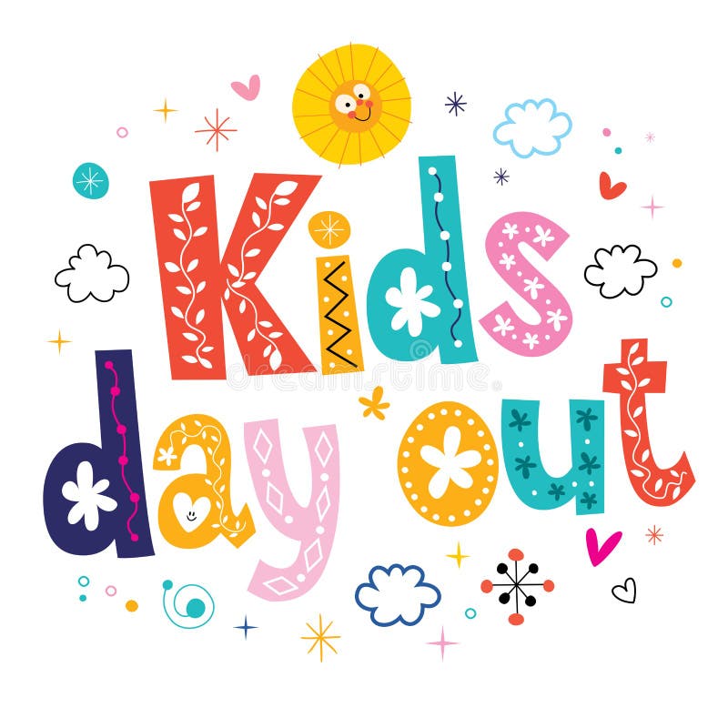 Kids day out stock vector. Illustration of element, knowledge - 53489964