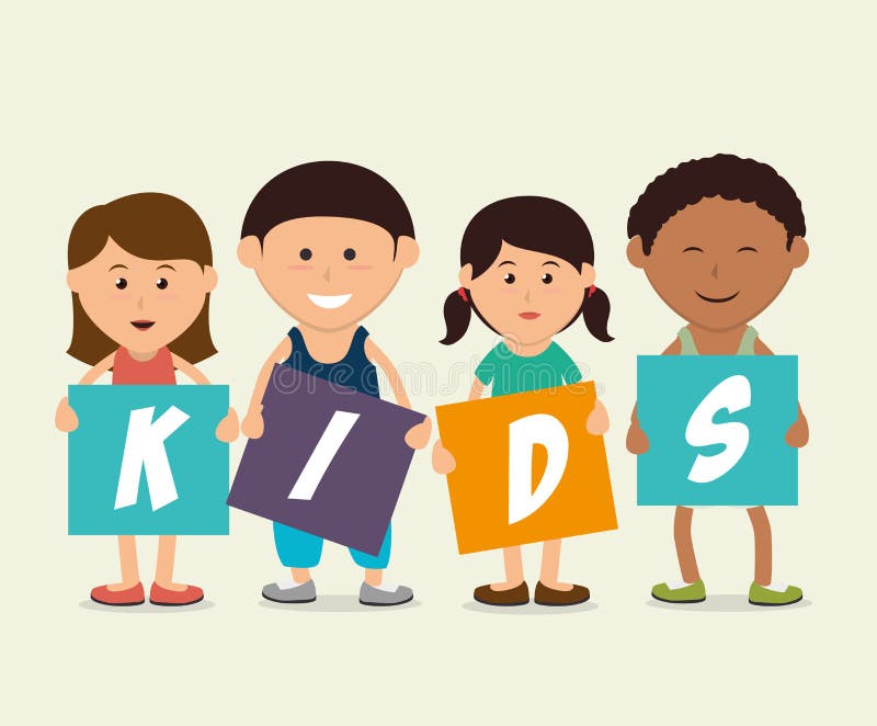 Kids design. stock vector. Illustration of smile, happiness - 60436534