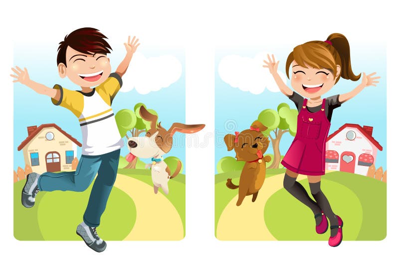 Dog Playing Fetch Clipart