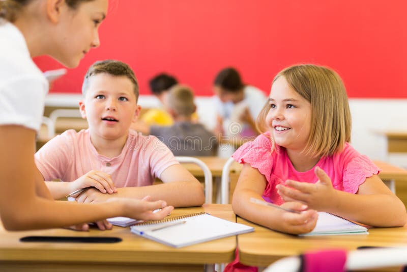 Kids doing group task stock image. Image of infant, kids - 230142691