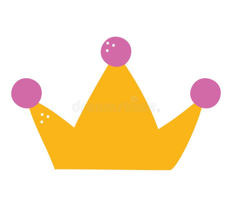 Kids drawings of a crown stock vector. Illustration of king - 263625579