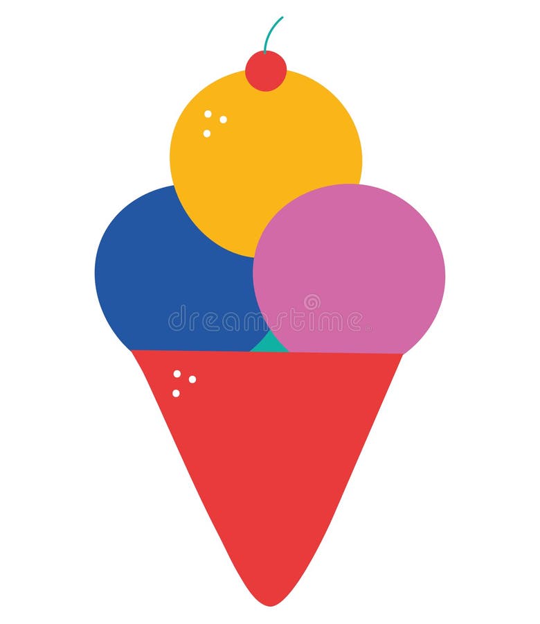 Kids Drawings of a Ice Cream Stock Vector - Illustration of icecream ...