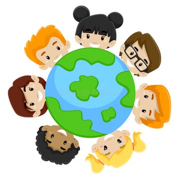 Earth Surrounded People Stock Illustrations – 1,852 Earth Surrounded ...