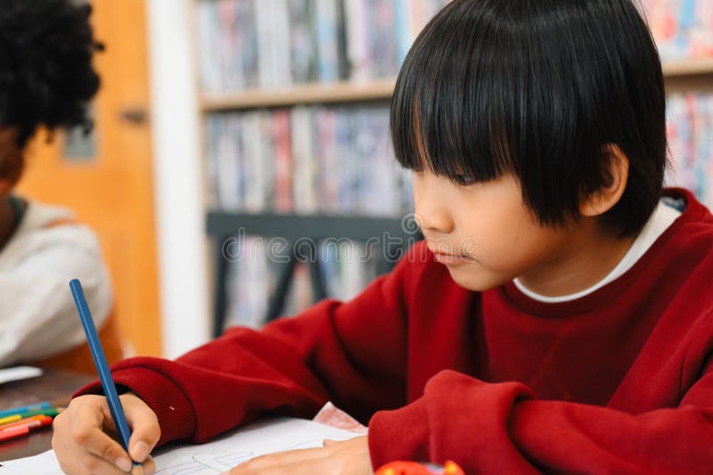Kids Education Knowledge, Child in Classroom at School Stock Image ...