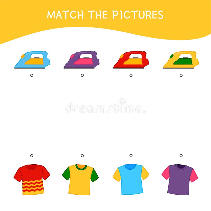 Clothes Kids Matching Stock Illustrations – 175 Clothes Kids Matching ...