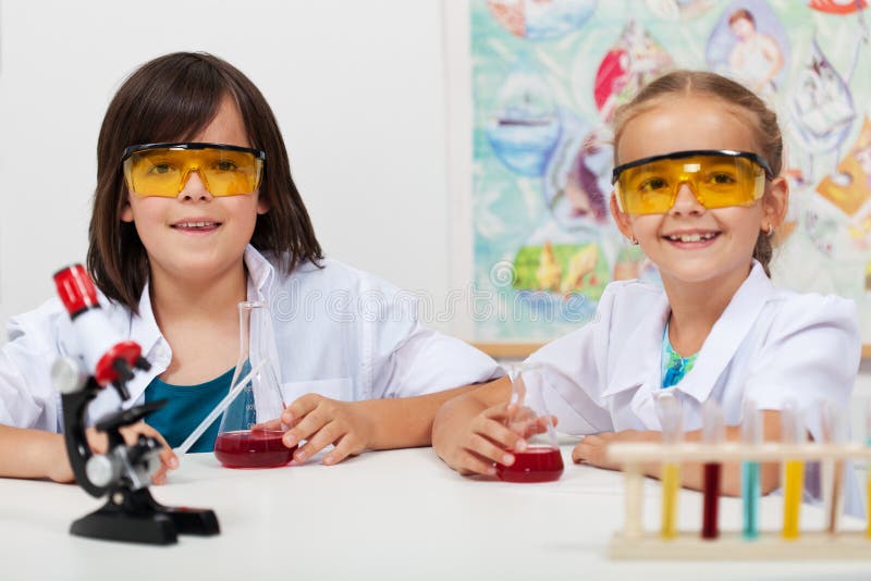 Kids in Elementary Science Class Stock Photo - Image of person ...
