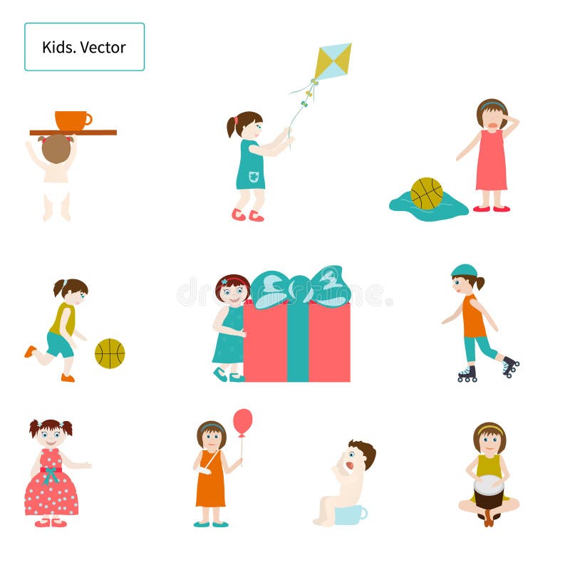 Kids. Elements. Vector stock vector. Illustration of education - 60326497