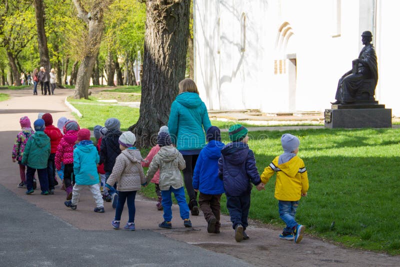 Kids at excursions editorial stock photo. Image of beautiful - 70474508