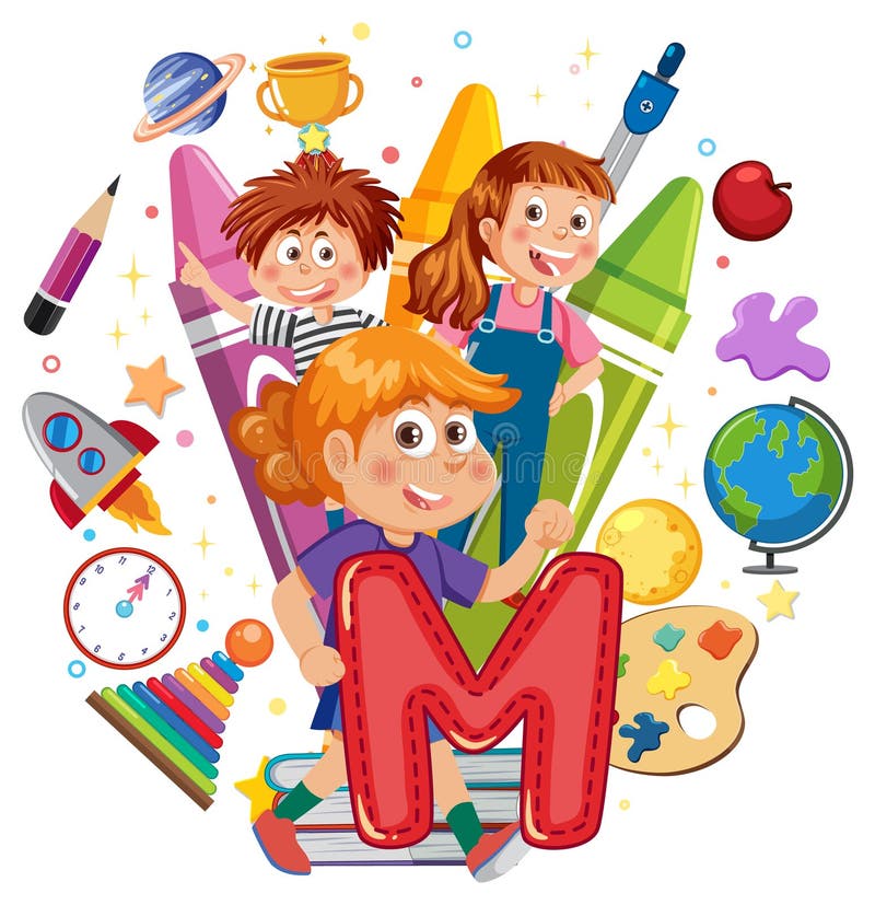 Kids exploring creativity stock vector. Illustration of play - 322969683