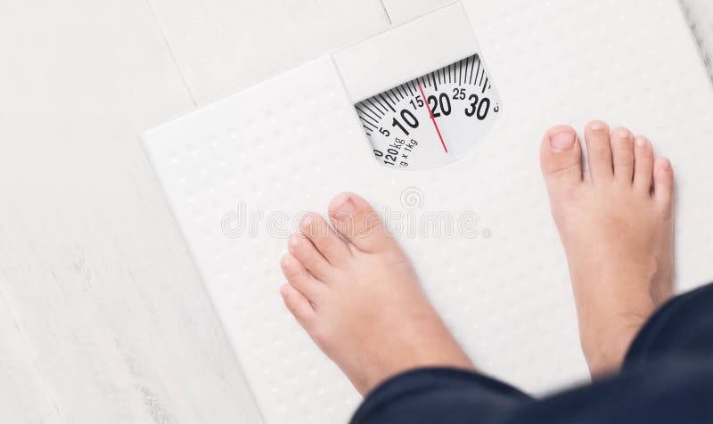 Kids Feet on White Weight Scale Stock Photo - Image of scale, balance ...