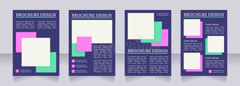 Kids Festival Program and Schedule Blank Brochure Layout Design Stock ...