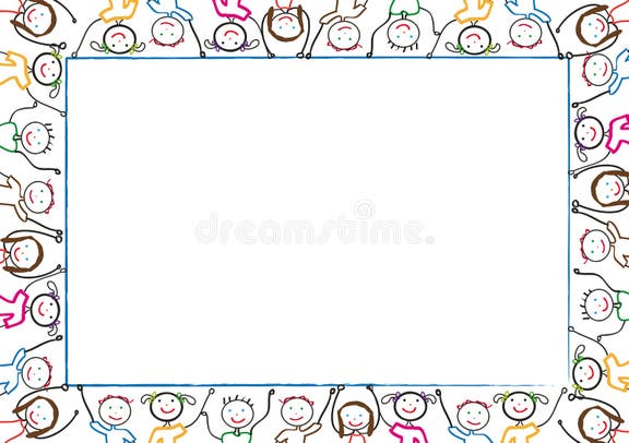Kids frame stock vector. Illustration of cheerful, design - 17429811