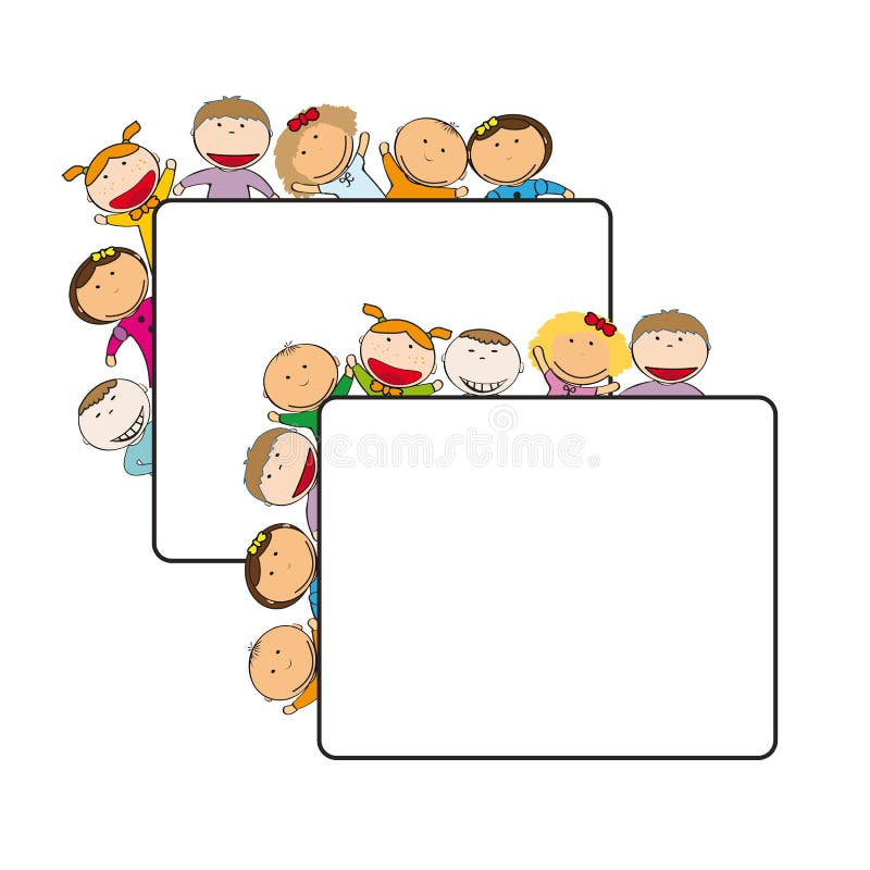 Kids frame stock vector. Illustration of kids, animated - 24378592