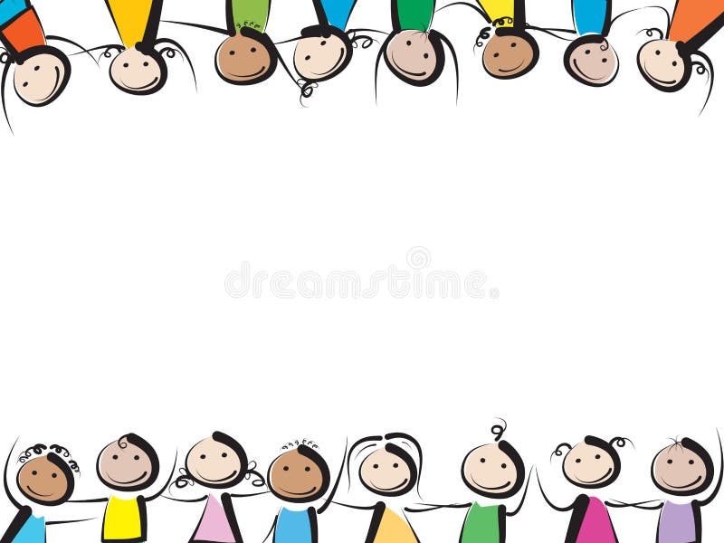 Parent And Children Clipart Border