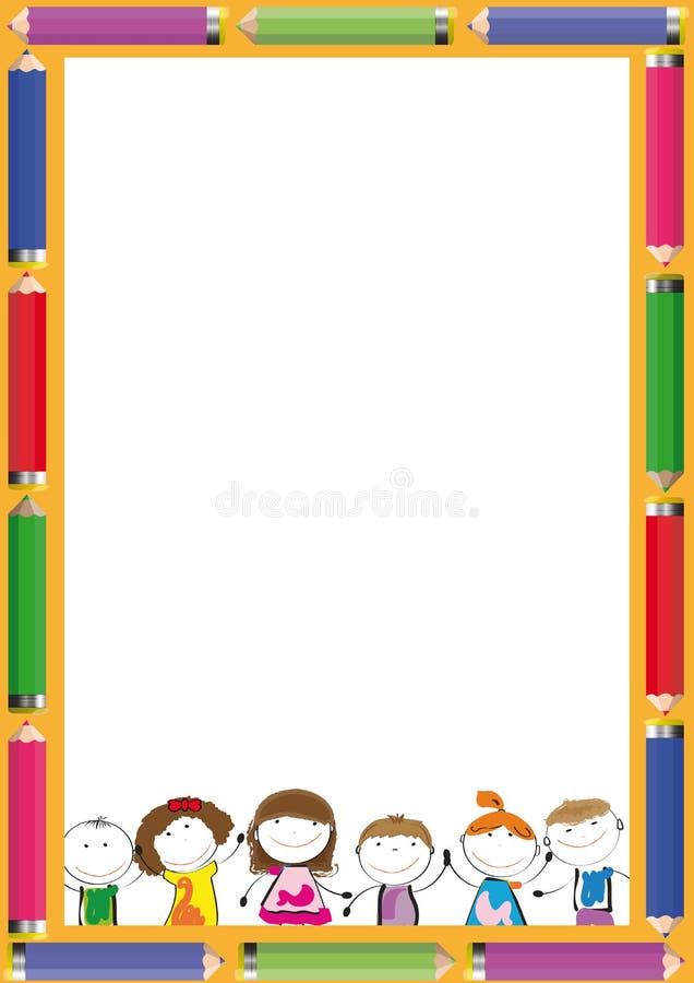 Kids frame stock vector. Illustration of healthy, kids - 24378627
