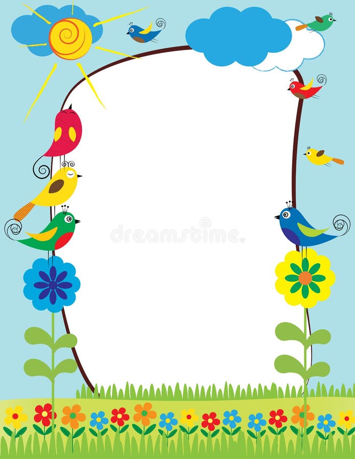Kids frame stock vector. Illustration of cute, colors - 54634766