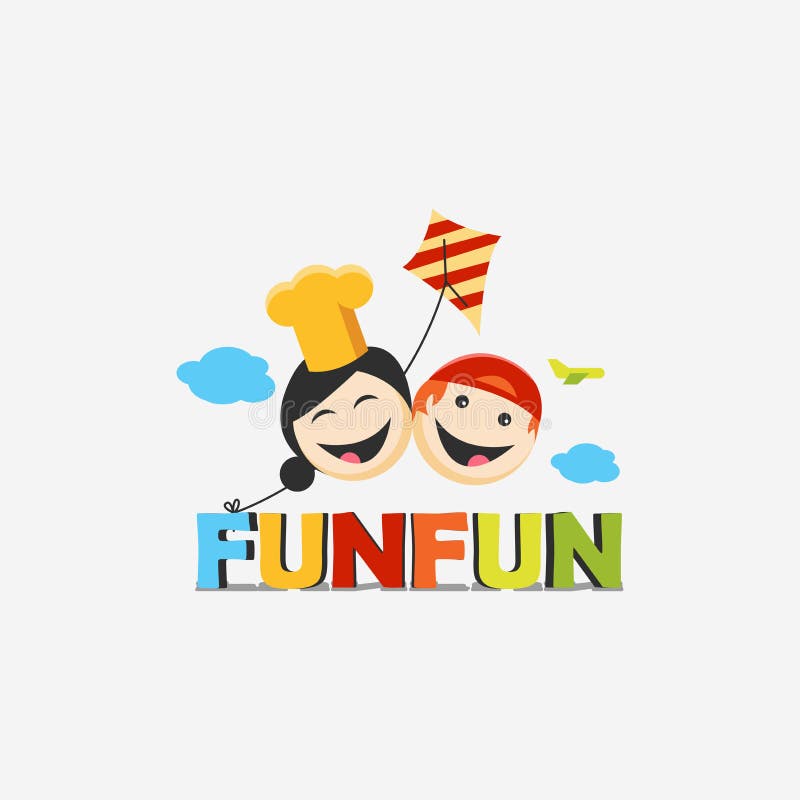 Kids Fun Play Logo Vector Illustration Template Stock Vector ...