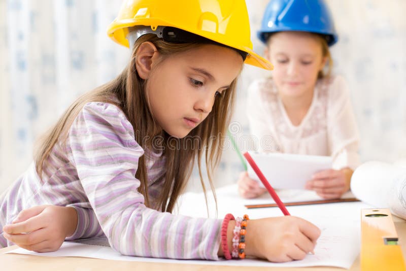 Kids future engineers stock image. Image of business - 61682425