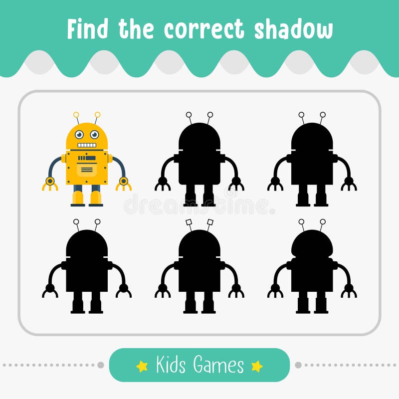 Find the Correct Shadow Kids Game for Educational Activity Preschool ...
