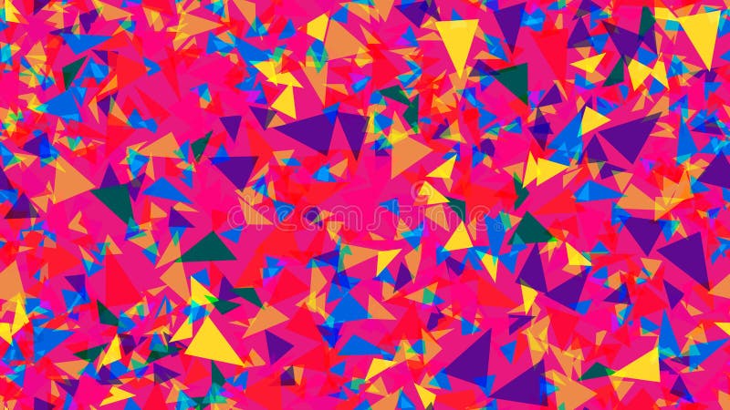 Kids Geometric Shapes Seamless Vector Pattern. Triangles Background ...
