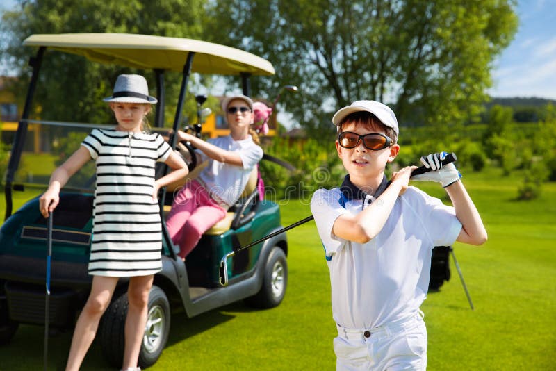Kids golf competition stock photo. Image of game, lifestyle - 58226092