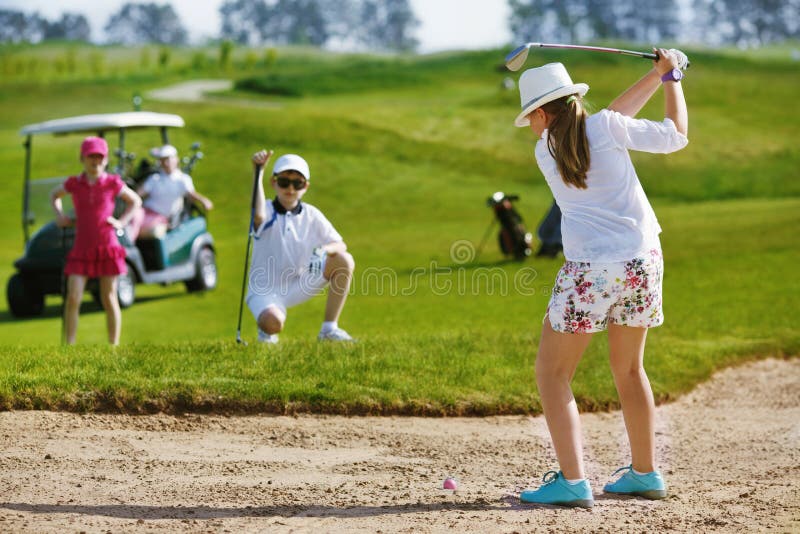 Kids golf competition stock image. Image of lifestyle - 61267151