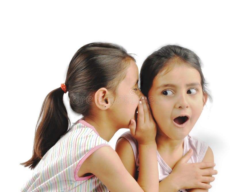Kids gossip. stock photo. Image of gossiping, whisper - 24246442